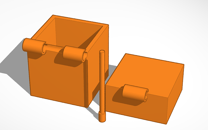 3d Design Box With Hinge Tinkercad