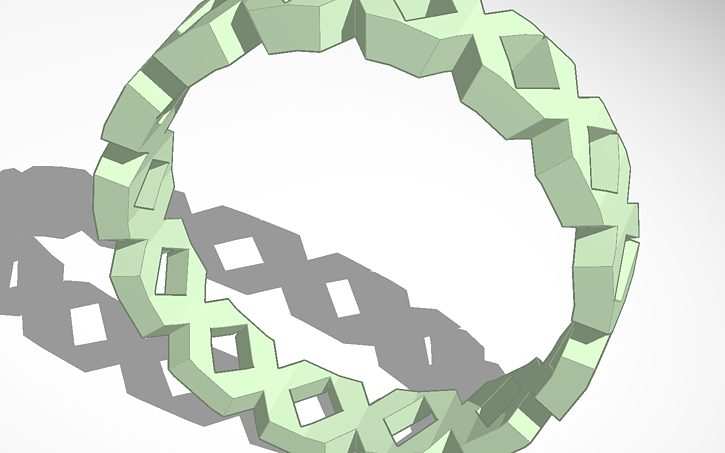 3D design X Ring - Tinkercad