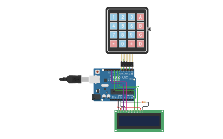 Circuit Design Modern Calculator Tinkercad