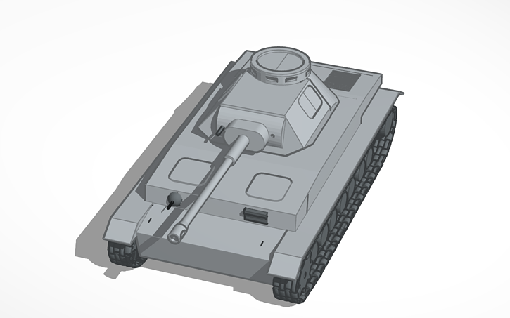 3D design Tank - Tinkercad