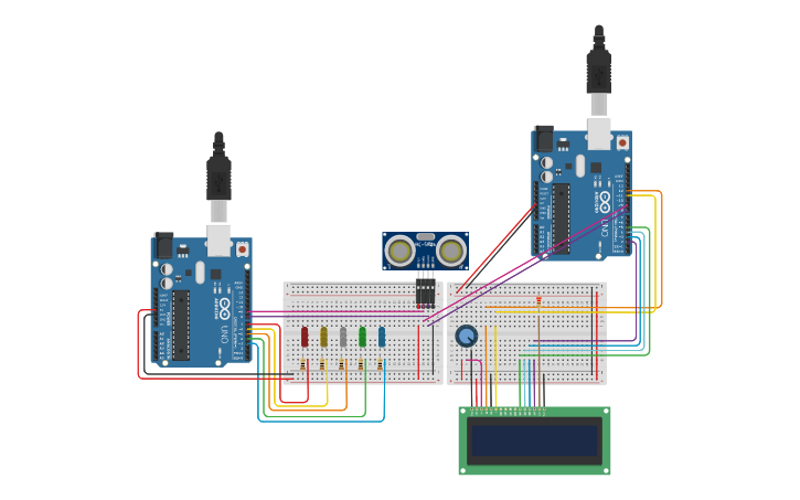 Circuit design capteur de satisfaction - Tinkercad
