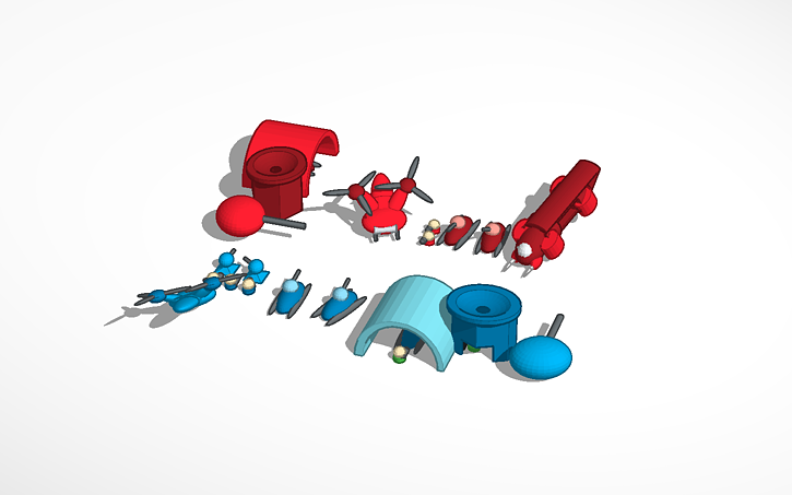 3D design Battle zone | Tinkercad