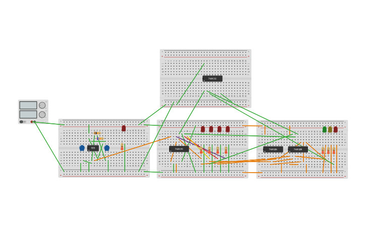 Circuit design clock 555 | Tinkercad