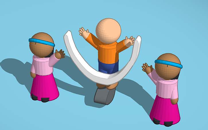 3D design Jump Rope - Tinkercad