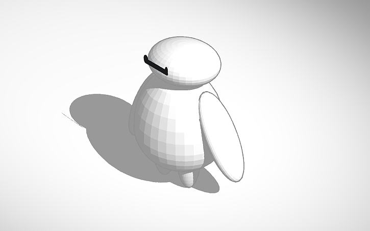 3D design Proyecto de robótica, Baymax, mi personaje favorito - Tinkercad