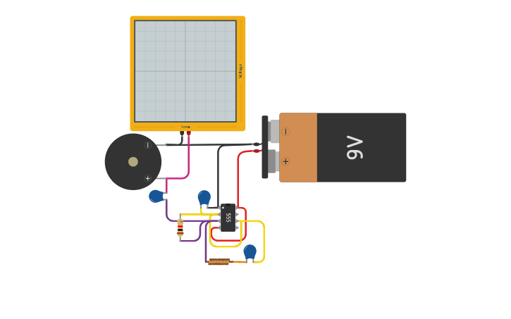 Circuit Design Métal Detector Tinkercad