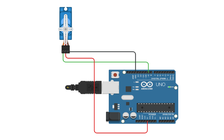 Circuit design CÓDIGO ARDUINO SIN LIBRERÍA Funcionamiento del Miniservo ...