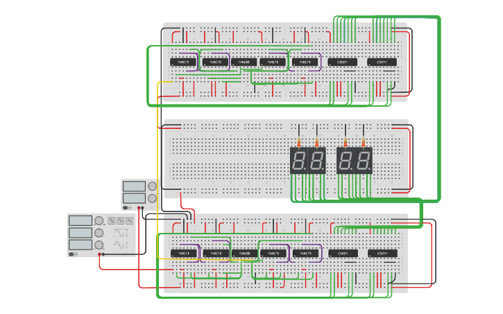Circuit design Relogio flip flop - Tinkercad Circuit design Relogio flip flop - Tinkercad