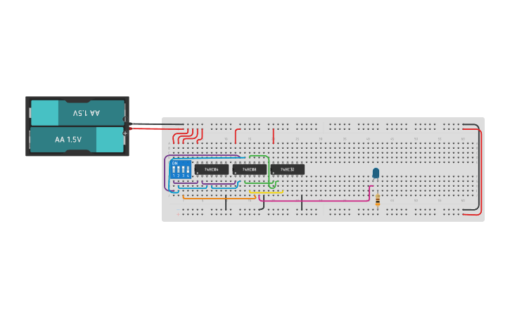 Circuit design Función encender un led - Tinkercad