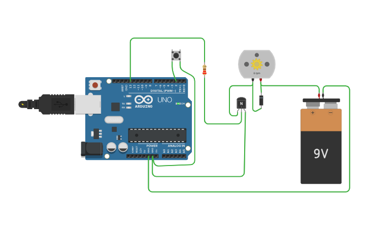 Circuit Design Dc Motor Speed Control Tinkercad
