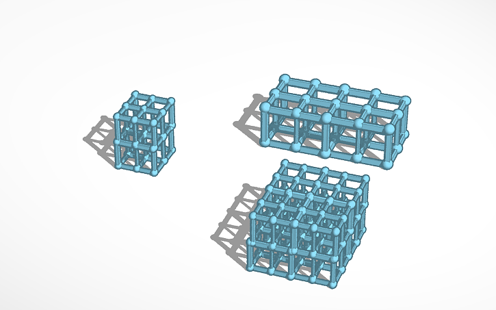 3D design Crystalline Structure - Tinkercad