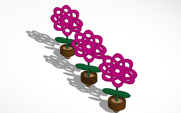 3D design Flowers - Tinkercad