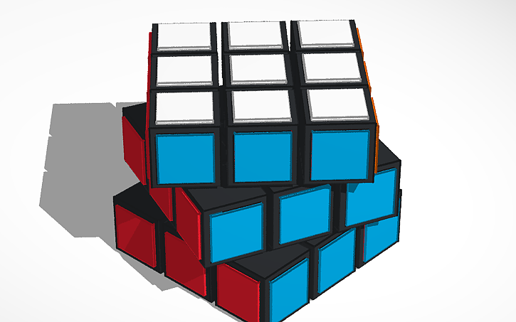 3D design RUBIC'S CUBE - Tinkercad