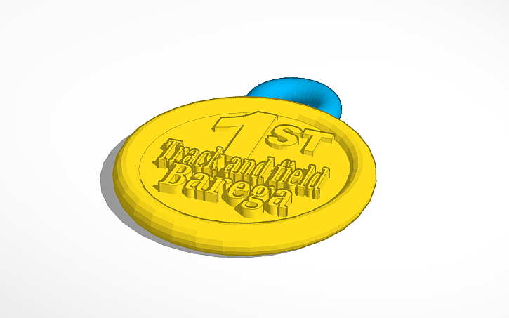 3D design Gold Medal Track and Field - Tinkercad
