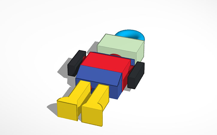 3D design Big Robot featureless 4 - Tinkercad