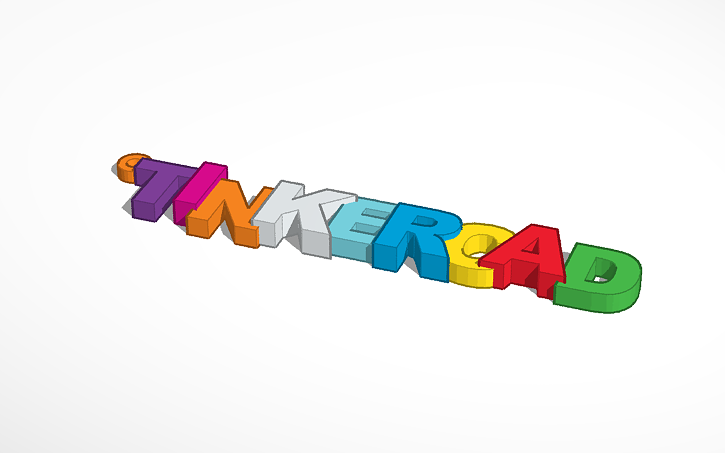 3D design Tinkercad Keychain - Tinkercad