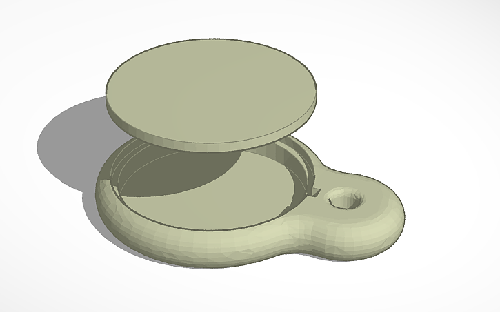 3D design NFC/RFID Keychain tag remix - Tinkercad