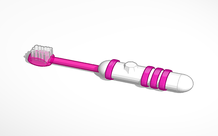 3D design Tooth brush - Tinkercad