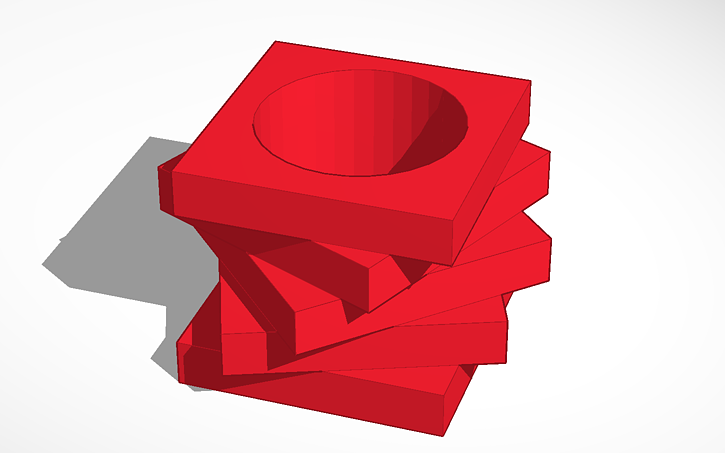 3D design Pen Holder - Tinkercad