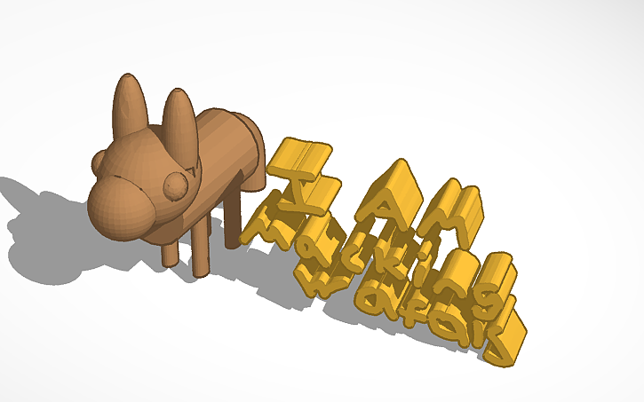 3D design srack donkey | Tinkercad