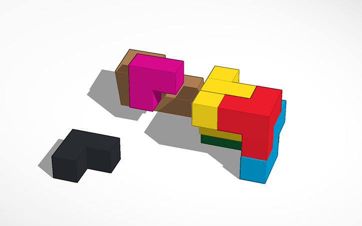 3d Design Puzzle Cube Tinkercad