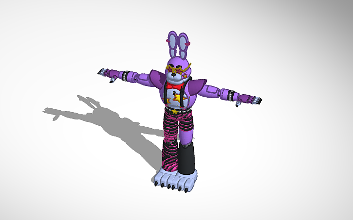 3D design Glamrock Bonnie - Tinkercad