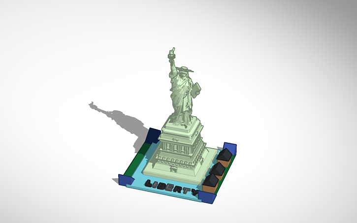 3D design Statue of liberty - Tinkercad