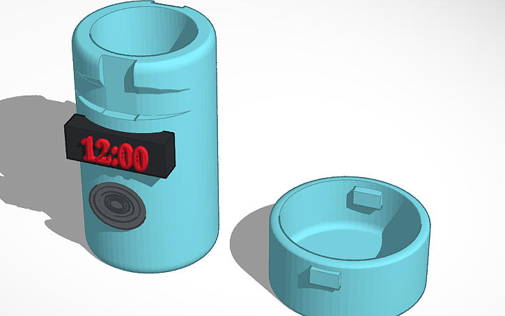 3D design Alarm clock pill case | Tinkercad