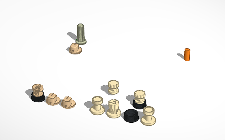3D design A320 Knobs Collection - Tinkercad