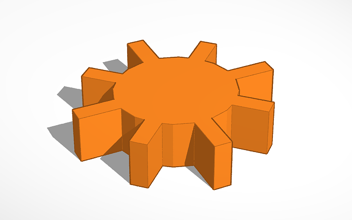 3D design Hydro energy turbine - Tinkercad