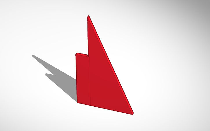 3D design rocket wings - Tinkercad