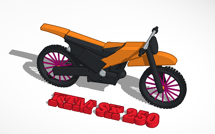 3D design KTM sx 250 made by William O'Connor - Tinkercad