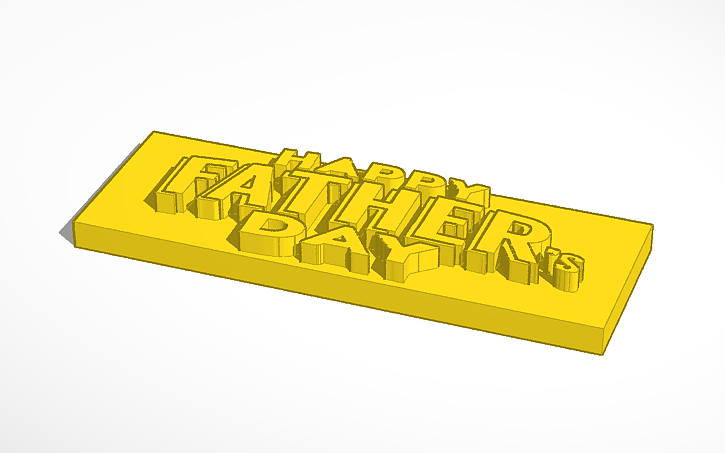 3D design Happy Father Day 2 | Tinkercad