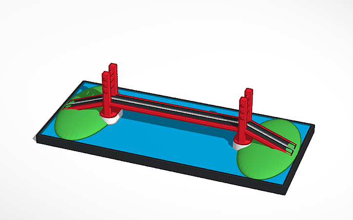 3D design Bridge - Tinkercad