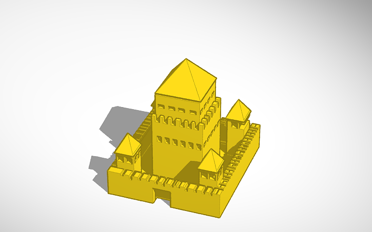 3D design castel - Tinkercad