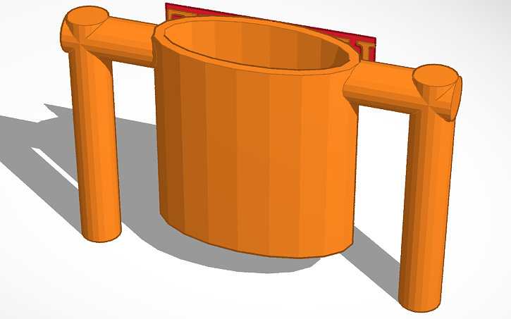 3D design dusty dustbin - Tinkercad