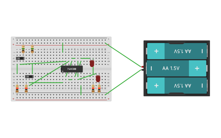 Circuit Design D Триггер Tinkercad
