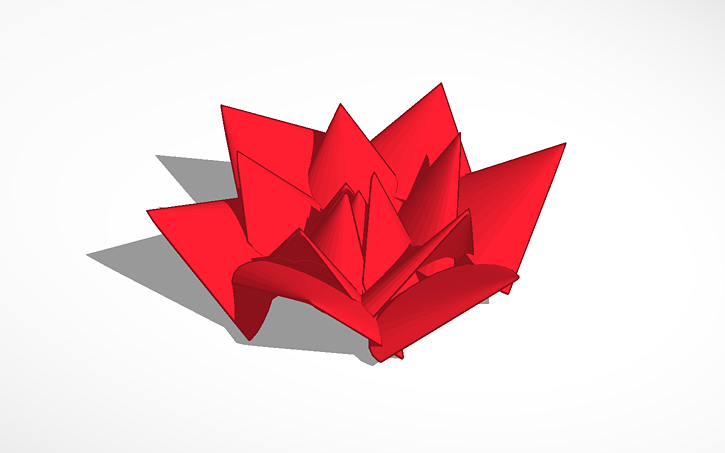 3D design Flower - Rose | Tinkercad