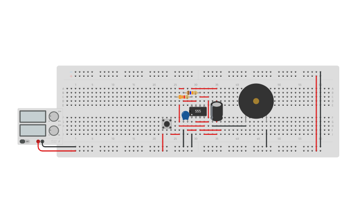 Circuit design Diseño maquina código morse. - Tinkercad