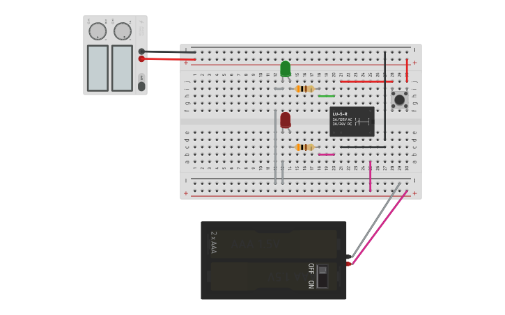 Circuit design SPDT Relay Test - Tinkercad Circuit design SPDT Relay Test - Tinkercad