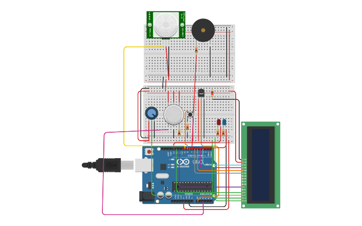 Circuit design Examen Final - Tinkercad