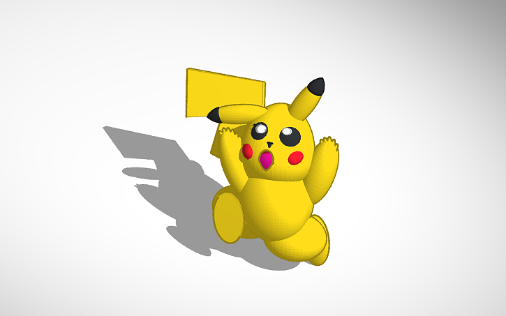 3D design Pikachu | Tinkercad
