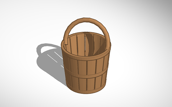 3D design A BUCKET | Tinkercad