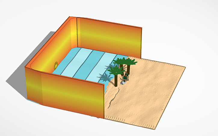 3D design Sand Pirates Ship - Tinkercad