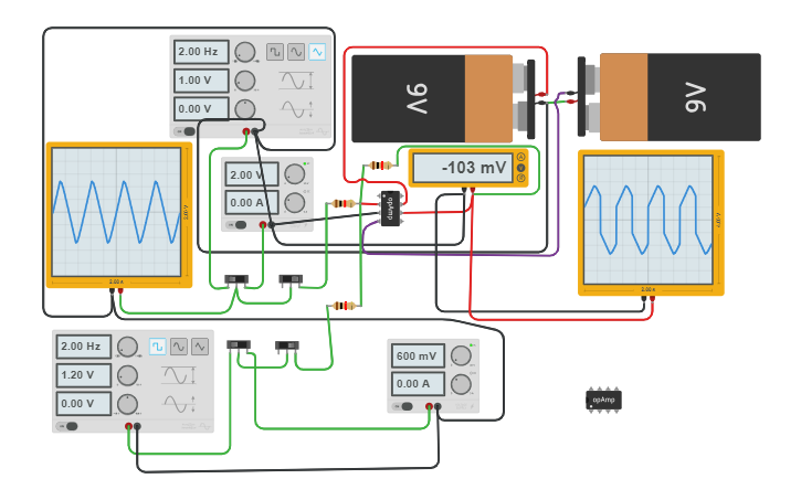 Circuit Design Opamp 741 Summing Amplifier Tinkercad