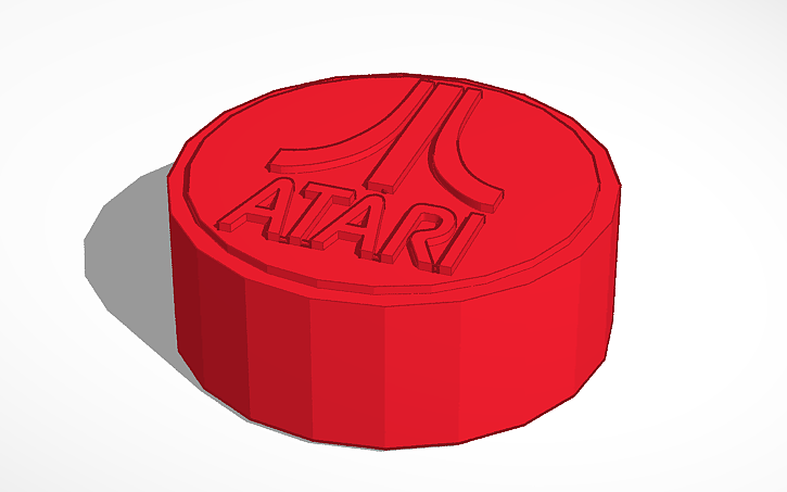 3D design Atari Arcade Spinner - Tinkercad