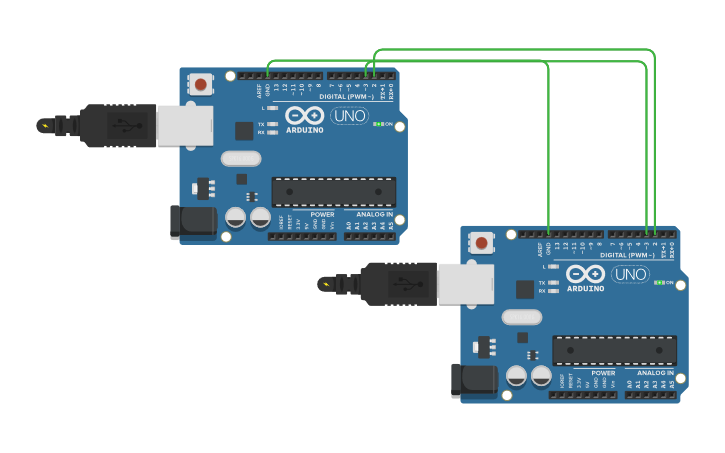 Circuit design I2C - Tinkercad