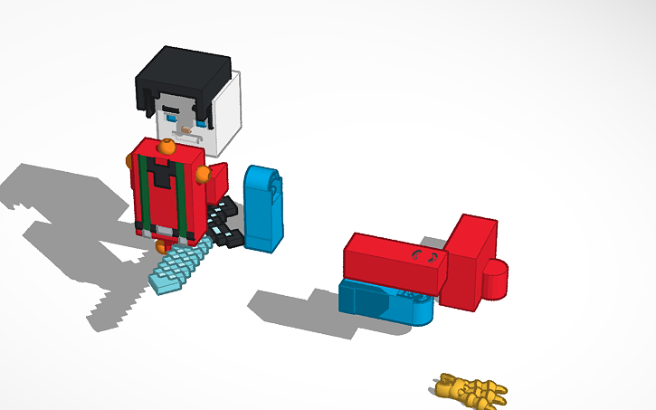 3D design Steve Minecraft Skin - Tinkercad