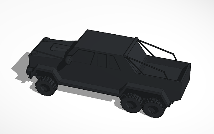 3D design Mercedes 6x6 - Tinkercad