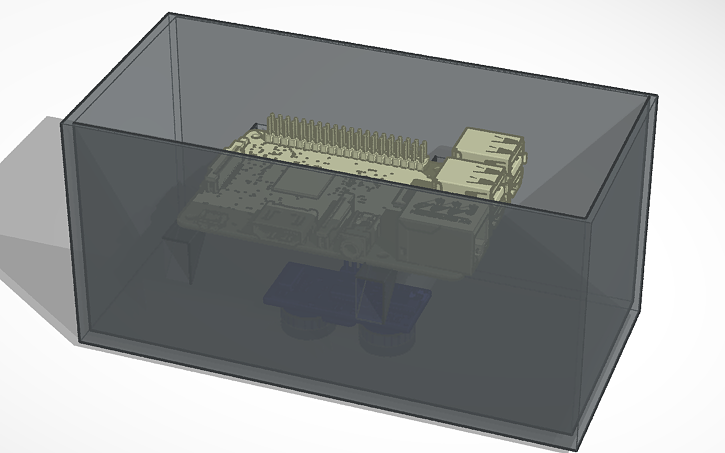 3D design IoT Device Case - Tinkercad
